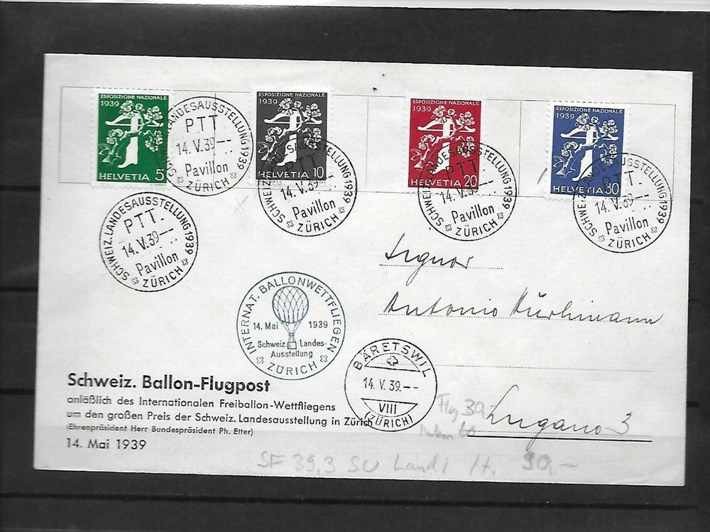 SF Beleg 1939 mit Landi Frank.It.Kat:CHF 90.- | Kaufen auf Ricardo