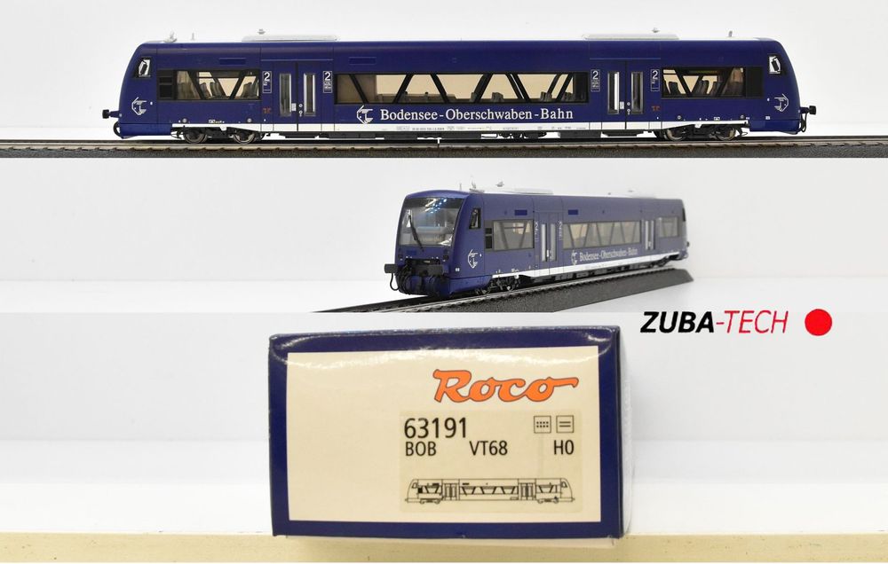 Roco 63191 Dieseltriebzug VT 68 BOB H0 GS Analog mit OVP (Gebraucht) in ...