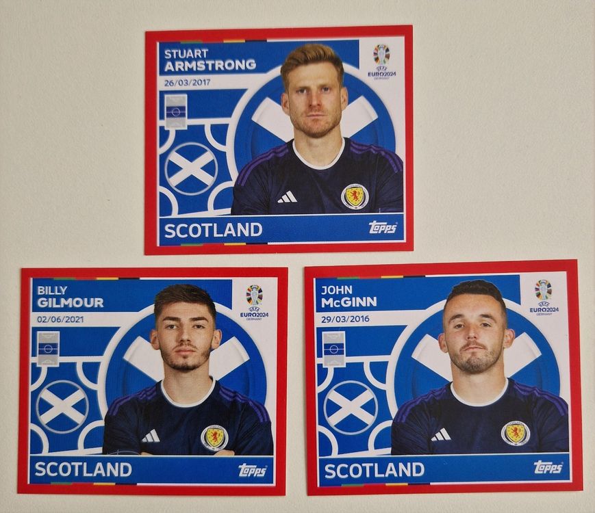 Topps UEFA Euro 2024 Sammelbilder SCO 13, SCO 14, SCO 15 | Kaufen auf ...
