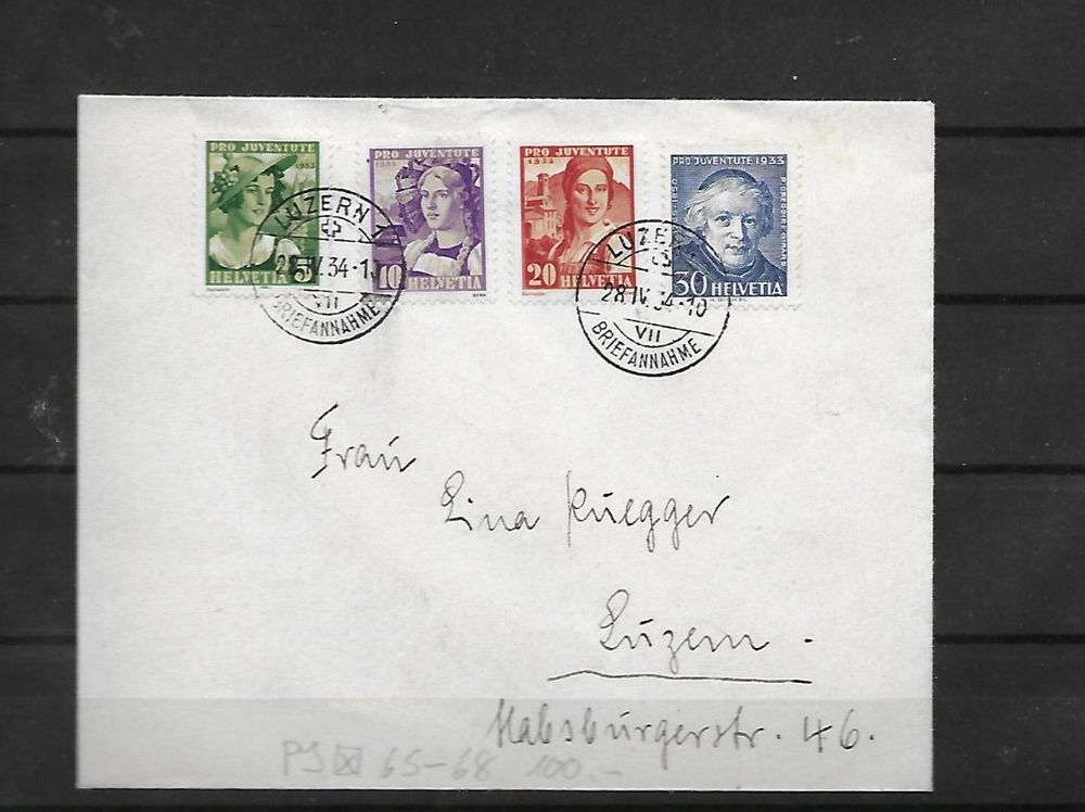 PJ Satzbeleg 1933 Kat: CHF 100.- | Kaufen auf Ricardo