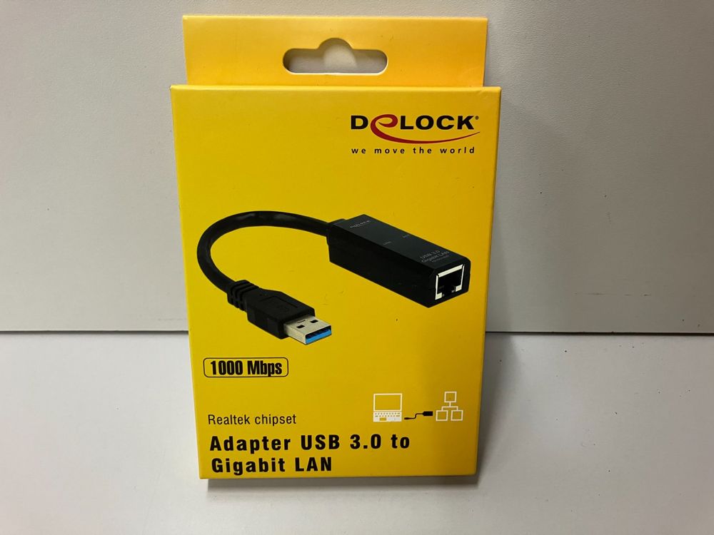 neuer De Lock USB 3.0 to Gigabit LAN Adapter ab 1.- | Kaufen auf Ricardo