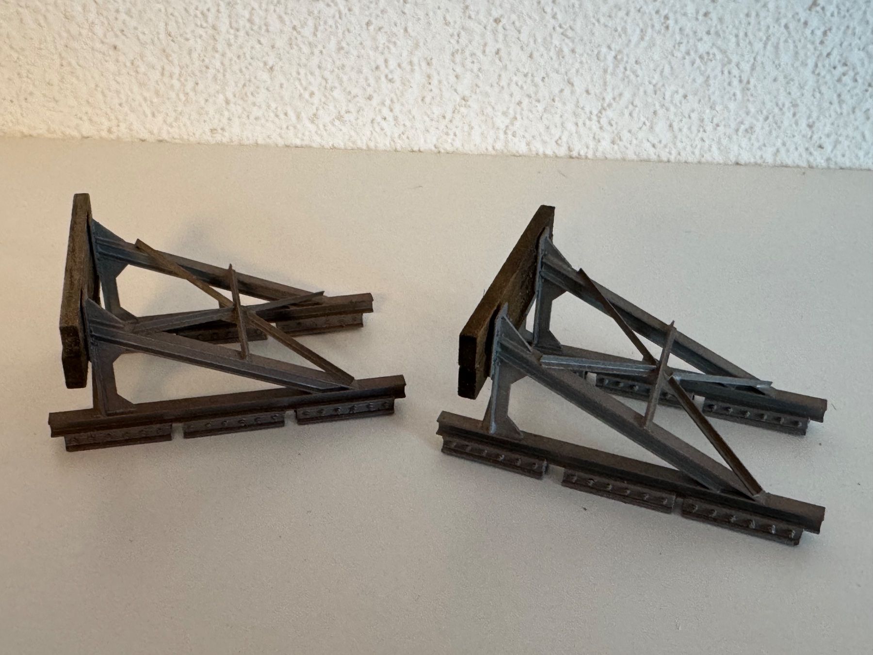 model rail Spur 0 1/45 SBB Prellbock geschweisst neu 4 Stück (Neu ...