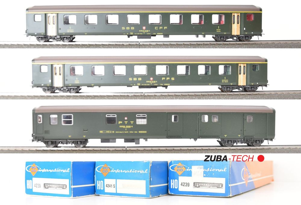 3x Roco EW II Personenwagen der SBB, H0 WS mit OVP (Gebraucht) in St. Gallen für CHF 41 – mit ...