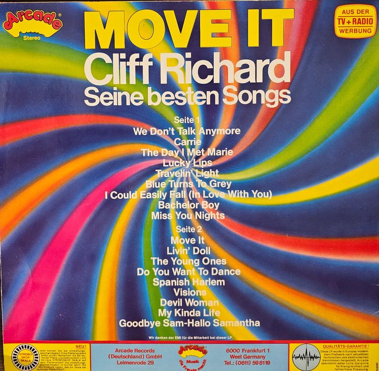 Cliff Richard – Move It - Seine Besten Songs (Gebraucht) in Wahlen b ...