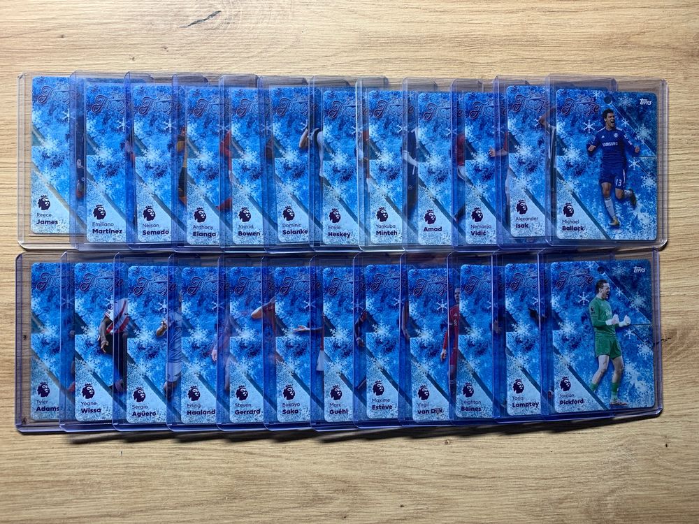 Soccer Lot all 24 Cards Festive Freeze Premier League 25/26 (Gebraucht ...