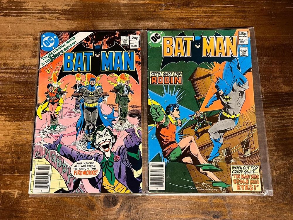 BATMAN #316 #321 - DC 1980 - THE JOKER'S BIRTHDAY! - ROBIN | Kaufen auf ...