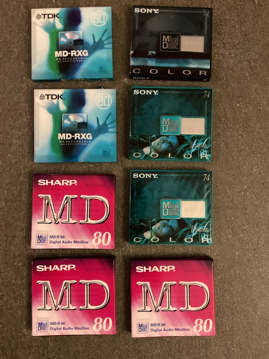 Mini Discs Sammlung: Sony, TDK, Sharp – 8 Stück Total! (Neu und ...