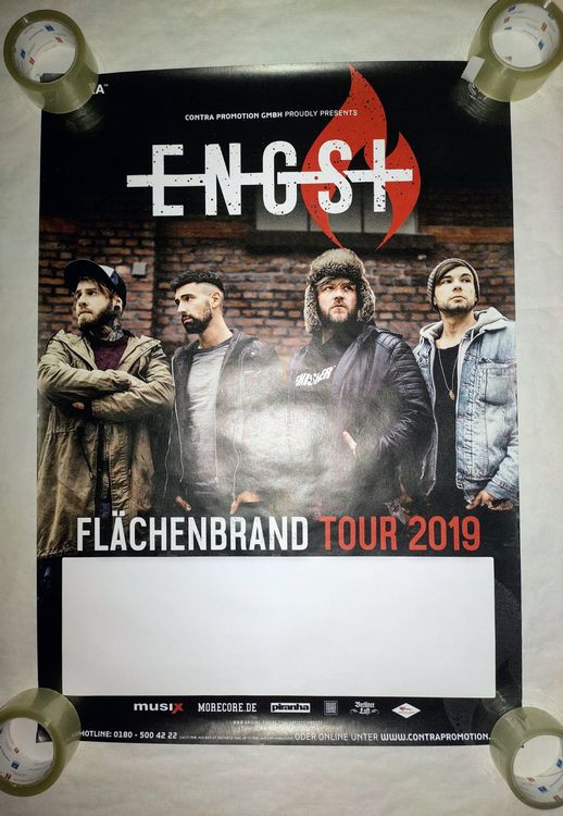 ENGST TOUR POSTER 2019 ** FLÄCHENBRAND TOUR 2019 ** | Kaufen auf Ricardo