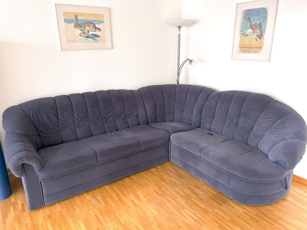 Ecksofa - Polstergruppe mit Schlaffunktion u prakt. Staufach (Gebraucht ...