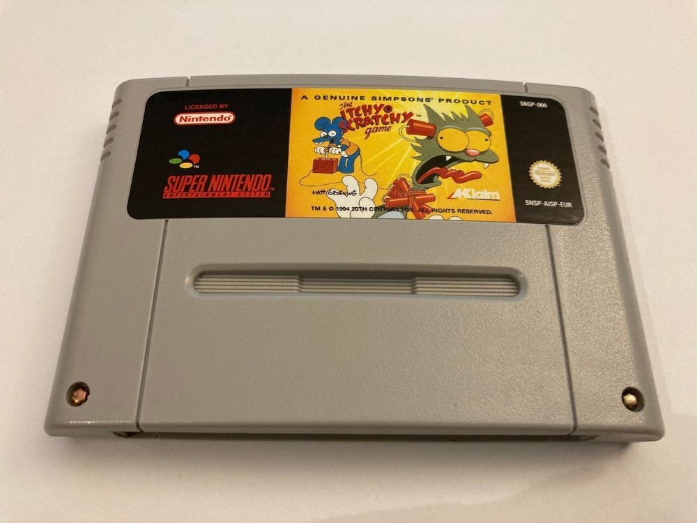 Super Nintendo (SNES) - The Itchy & Scratchy Game - selten | Kaufen auf ...