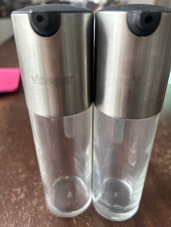 Öl und Essig Spender Set, Edelstahl, neuwertig! (Gebraucht) in ...