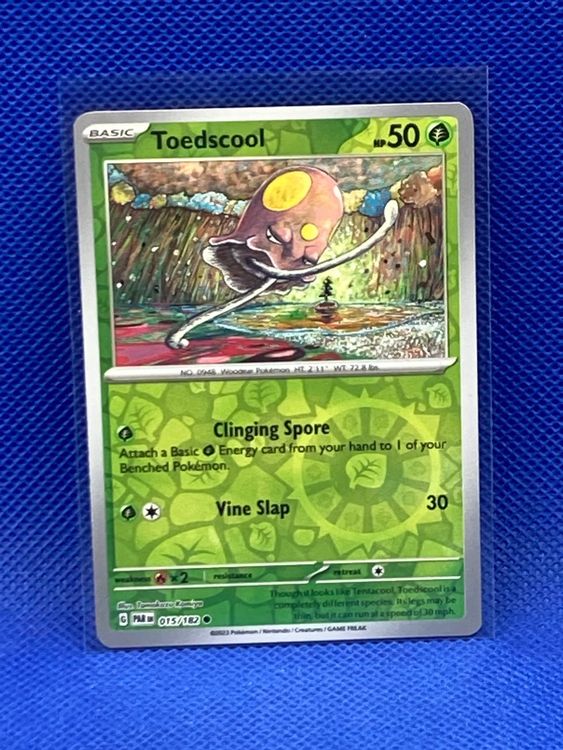 Pokemon PARADOX RIFT / Toedscool 015 / 182 EN Reverse Hol (Neu (gemäss ...