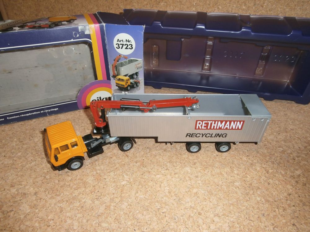 SIKU 3723 Mercedes 2232 Recycling-Sattelzug mit Kran | Kaufen auf Ricardo