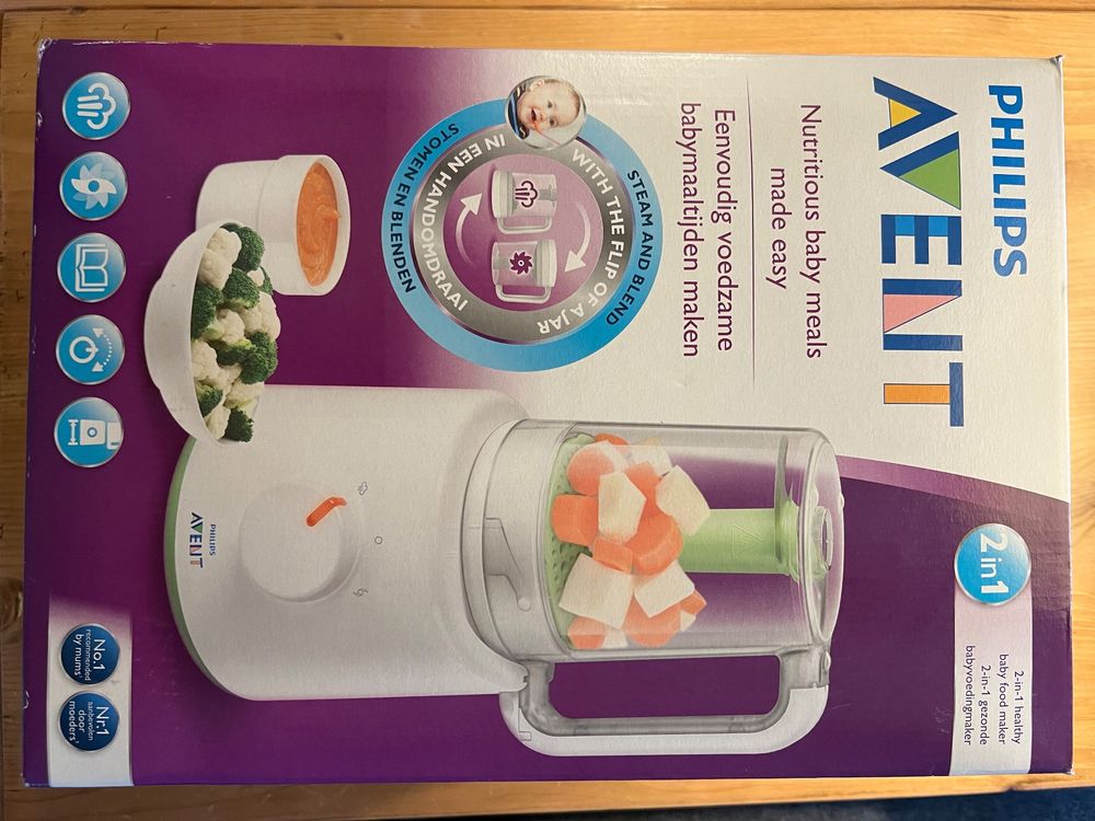 Philips Avent 2-in-1 Babynahrung, Brei Mixer, Dampfer (Gebraucht) in ...