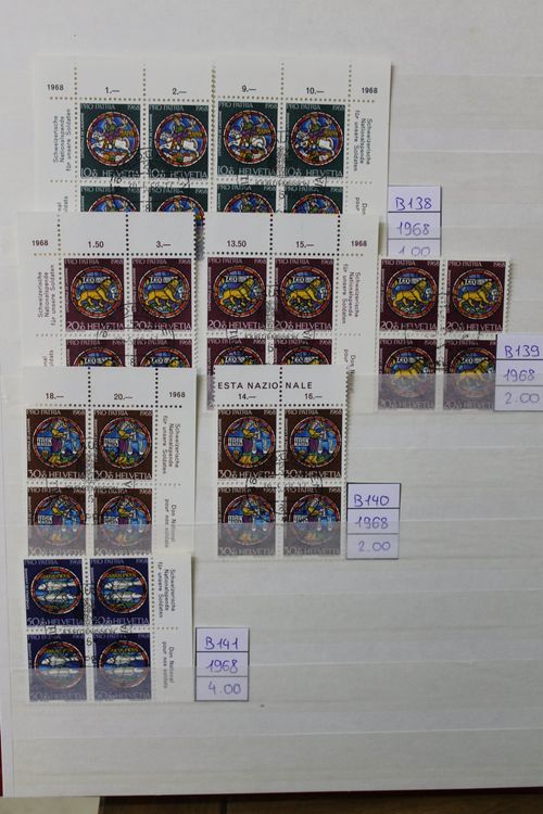 Schönes Album Pro Patria 4-er Blocks und FDC (16 Seiten) (Gebraucht) in Solothurn für CHF 21.5 ...