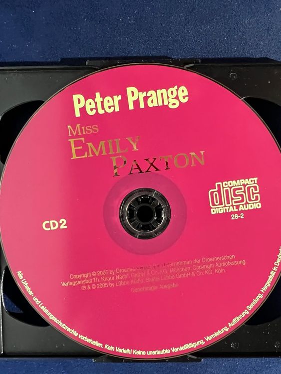 Hörbuch 6 CD's - Miss Emily Paxton - Peter Prange - Roman | Kaufen auf ...