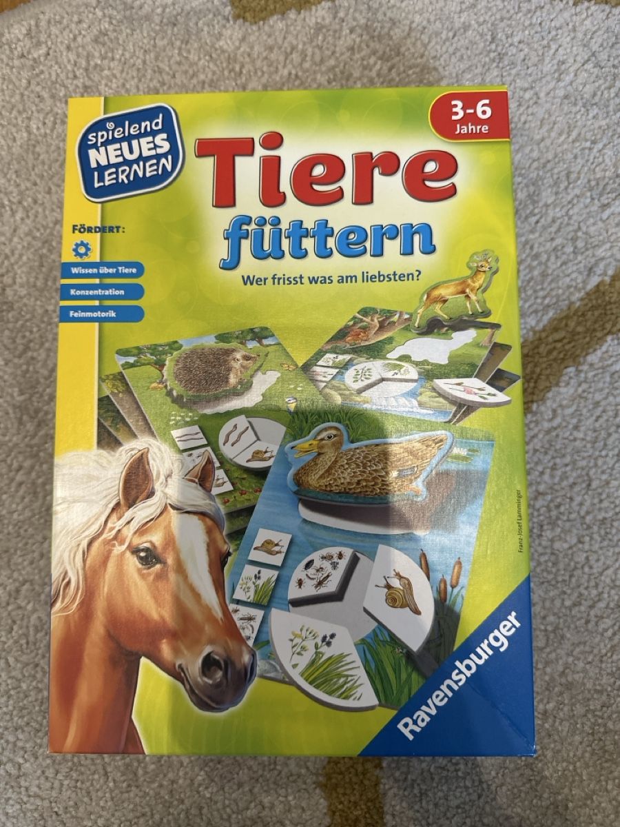 Ravensburger: Tiere füttern - Lernspiel für Kinder 🐴🌱🐌! (Neu (gemäss ...