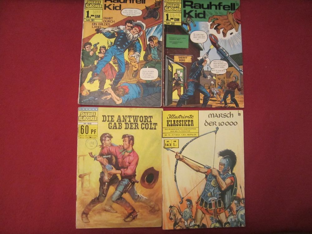 60/70er Jahre Kult Comics Konvolut Tarzan / Cowboy Western (Gebraucht ...