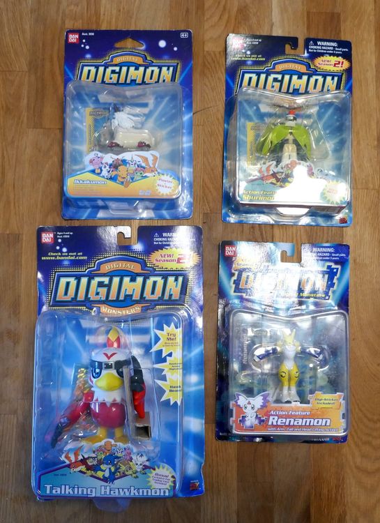 Digimon 4 rare Action Figure Figurines Toys Sealed 2000-2001 (Neuf avec ...