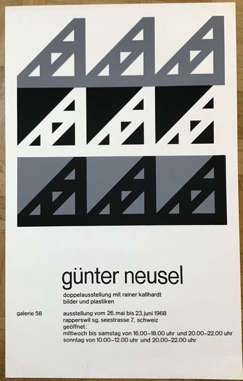 Günter NEUSEL (1930-2020) Litho Plakat (Gebraucht) in für CHF 15 – mit ...