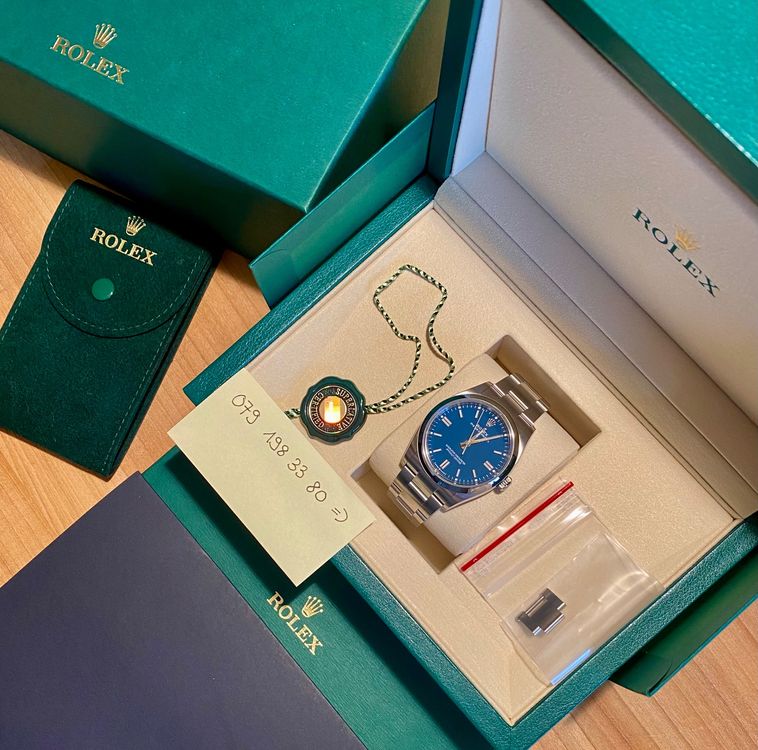 Rolex Oyster Perpetual 36 Med Blue / Petrol Blue 2026 (Neu und ...