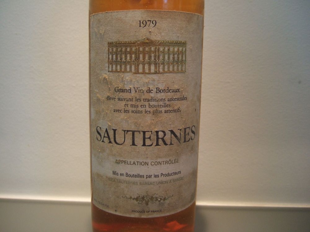 Sauternes 1979, Grand Vin de Bordeaux, 7.5 cl (Neu (gemäss Beschreibung ...