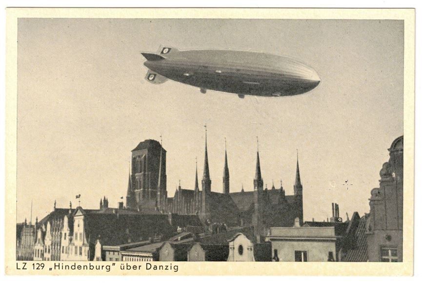Luftschiff LZ-129 Hindenburg über Danzig, unglaufen | Kaufen auf Ricardo