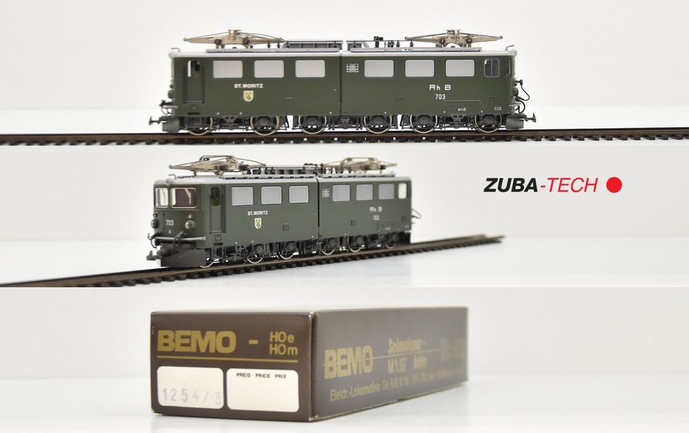 Bemo 1254/3 E-Lok Ge 6/6 II St.Moritz RhB H0m GS Analog OVP (Gebraucht) in St. Gallen für CHF ...