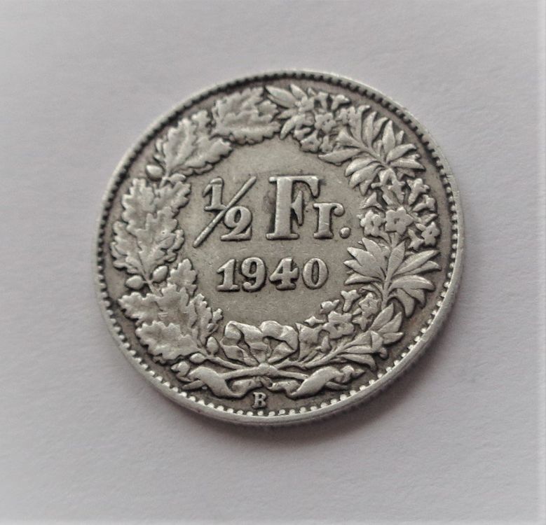 50 Rappen Schweiz Silbermünze 1940 | Kaufen auf Ricardo