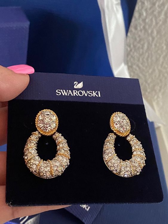 Swarovski Ohrring, Vintage,18k vergoldet Neu original verpac (Neu und originalverpackt) in ...