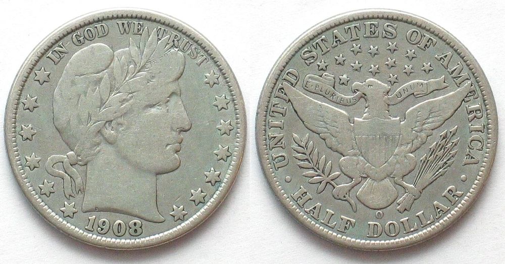 USA 1/2 Dollar 1908 O Silber ss | Acheter sur Ricardo