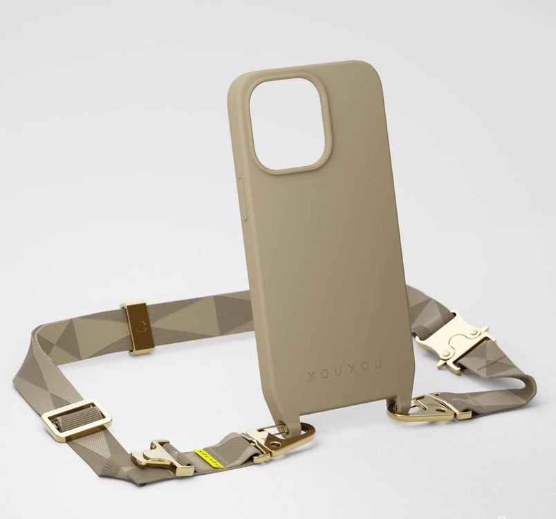 Xouxou Case mit Band in Taupe | Kaufen auf Ricardo