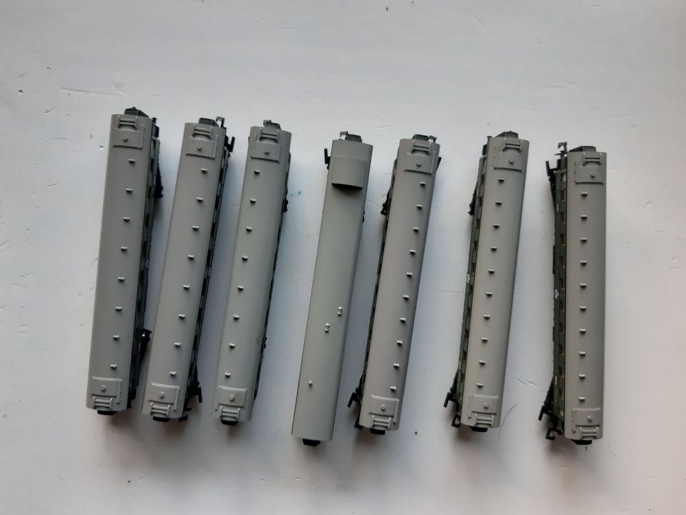 DB Schnellzugwagen/Gepäckwagen Spur N, Trix 3170,3151,3152 (Gebraucht ...