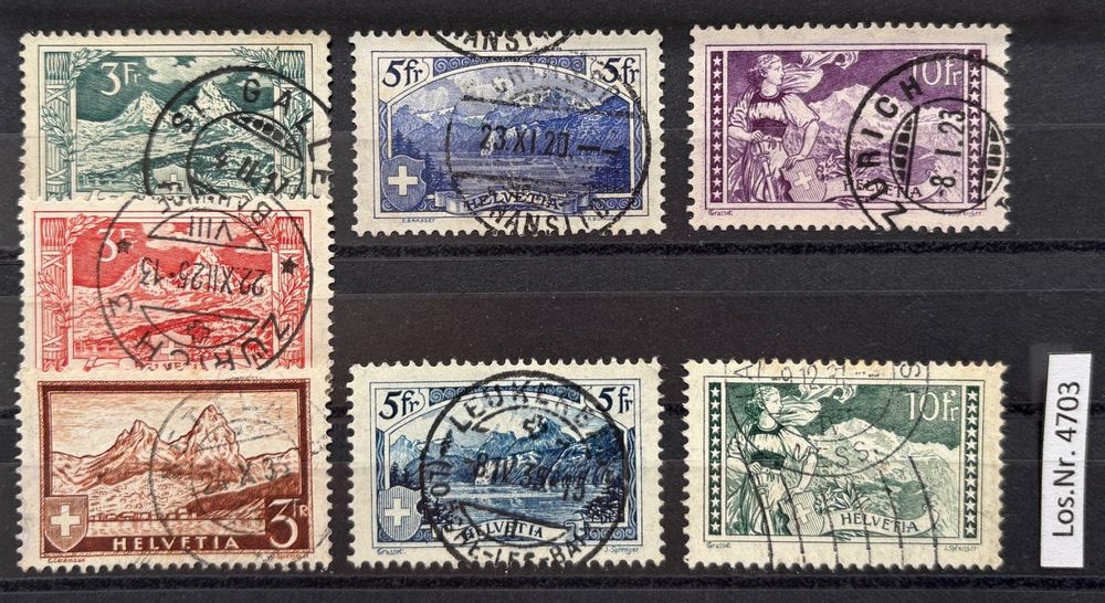 Komplette Serie Gebirgslandschaften gest. hoher Kat. 130.- (Gebraucht) in Wallisellen für CHF 3 ...