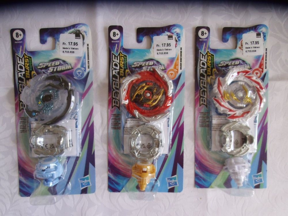 Beyblade Burst Surge Speed Storm 3 Stück NEU (Neu und originalverpackt ...