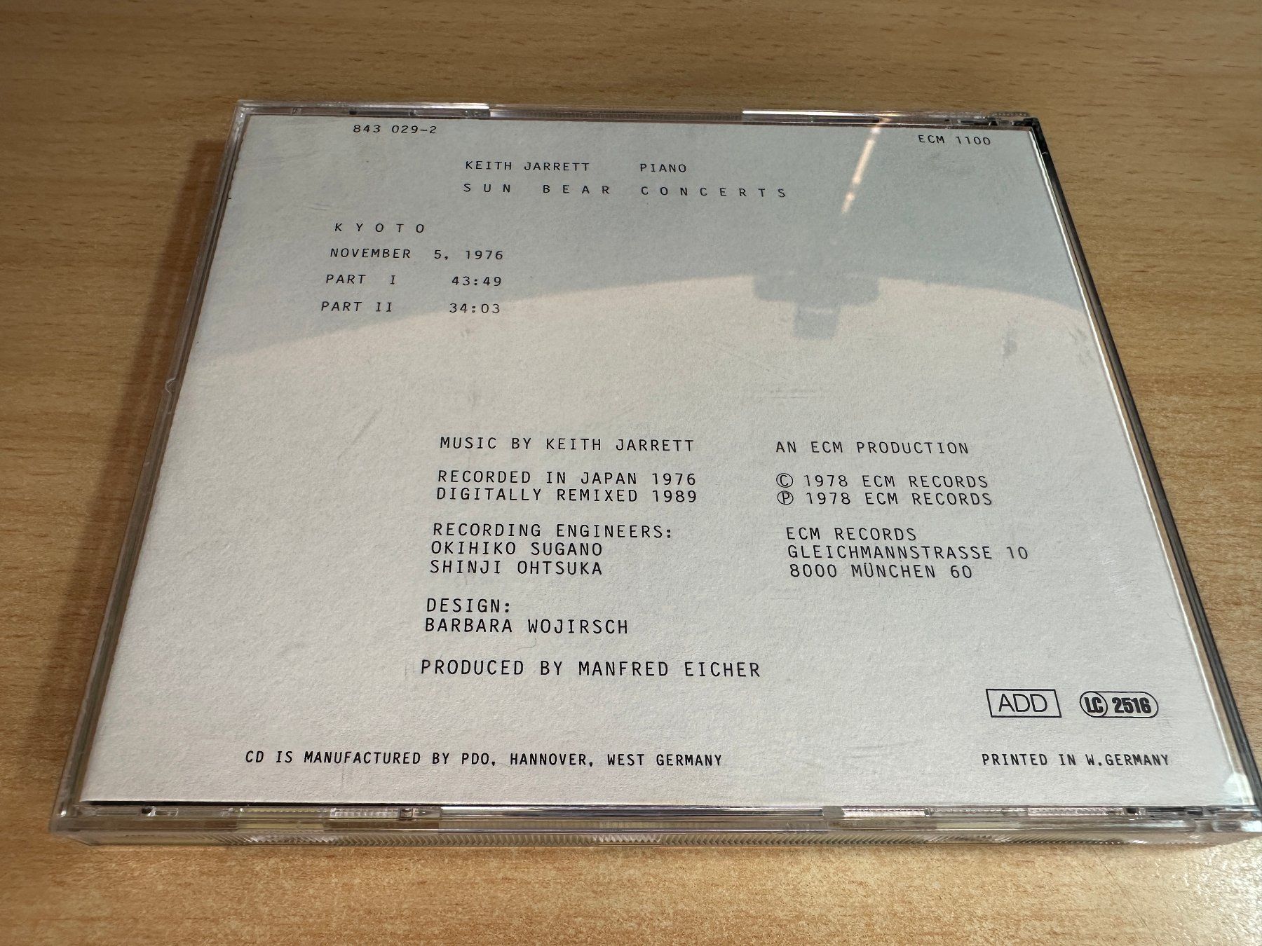 Z4 Keith Jarrett – Sun Bear Concerts - Piano Solo - Kyoto (Gebraucht ...