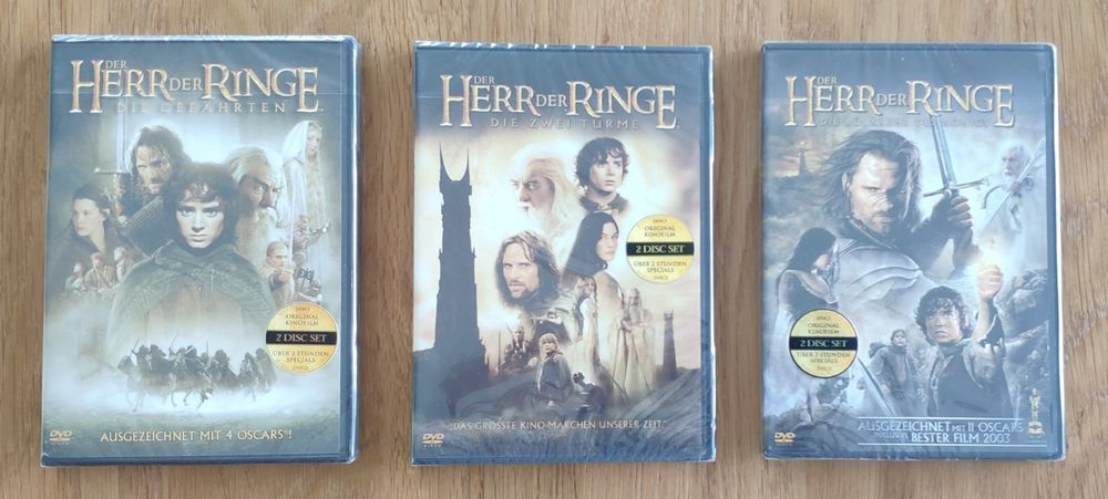 Triologie Herr der Ringe 3 DVD Original verpackt (Neu und originalverpackt) in Volketswil für ...