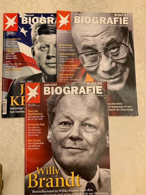 Stern spezial Biografie, 2003/2004, Kennedy, Brandt, D. Lama (Gebraucht ...