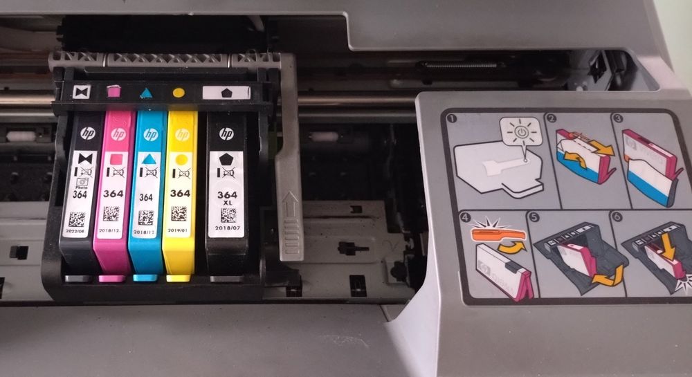 HP Phostsmart C5380 all in one Drucker mit 364 Tinten Sets (Gebraucht ...