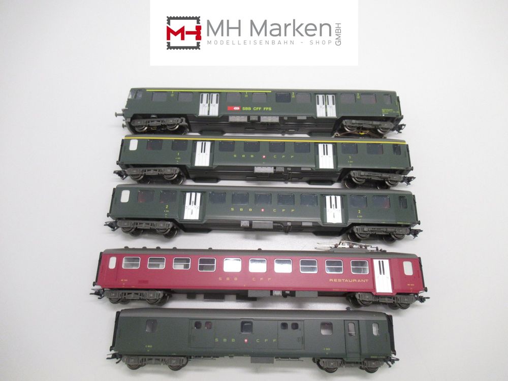 Märklin 43360, 43370, 43390, 43400, 43410, SBB Wagen AC H0 | Kaufen auf ...