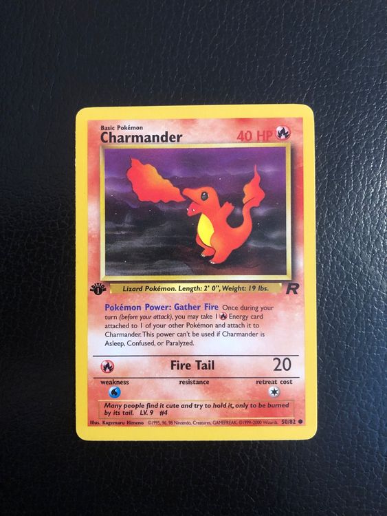 Team Rocket Charmander 1st edition 50/82 Ab 1 (Gebraucht) in Paradiso ...