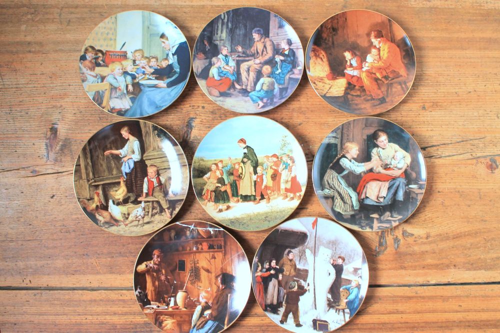 8 Sammelteller der Serie ANKERS ERBE aus Porzellan (Gebraucht) in ...