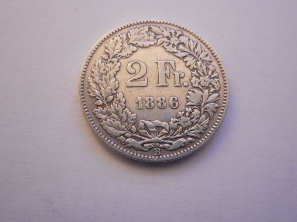2 Fr. 1886 uralt silber (Gebraucht) in Kriegstetten für CHF 8.8 – mit Lieferung auf Ricardo kaufen