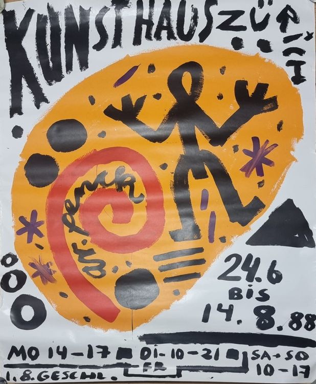 Grosse Kunsthaus Plakat Zürich | Kaufen auf Ricardo