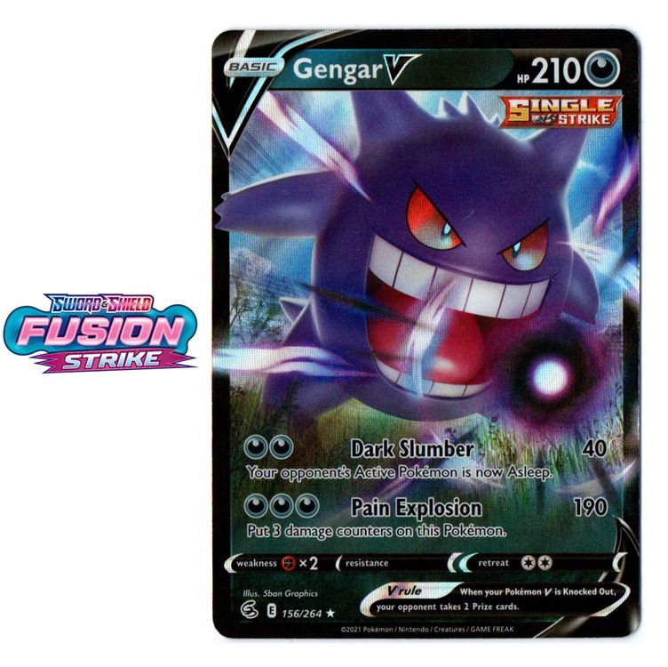 Fusion Strike Gengar V 156/264 EN (Neu (gemäss Beschreibung)) in Zug ...
