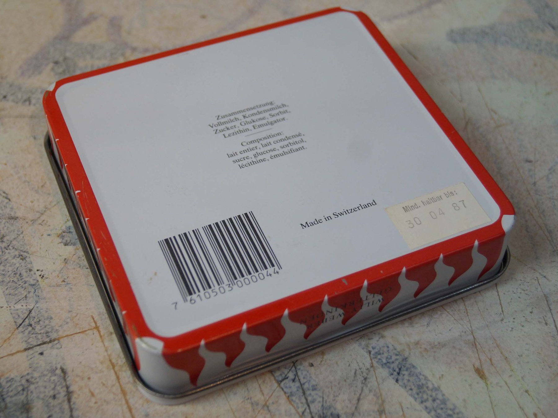 Dose Basellbieter Rahmtäfeli – Caramels à la Crème Blechdose (Gebraucht ...