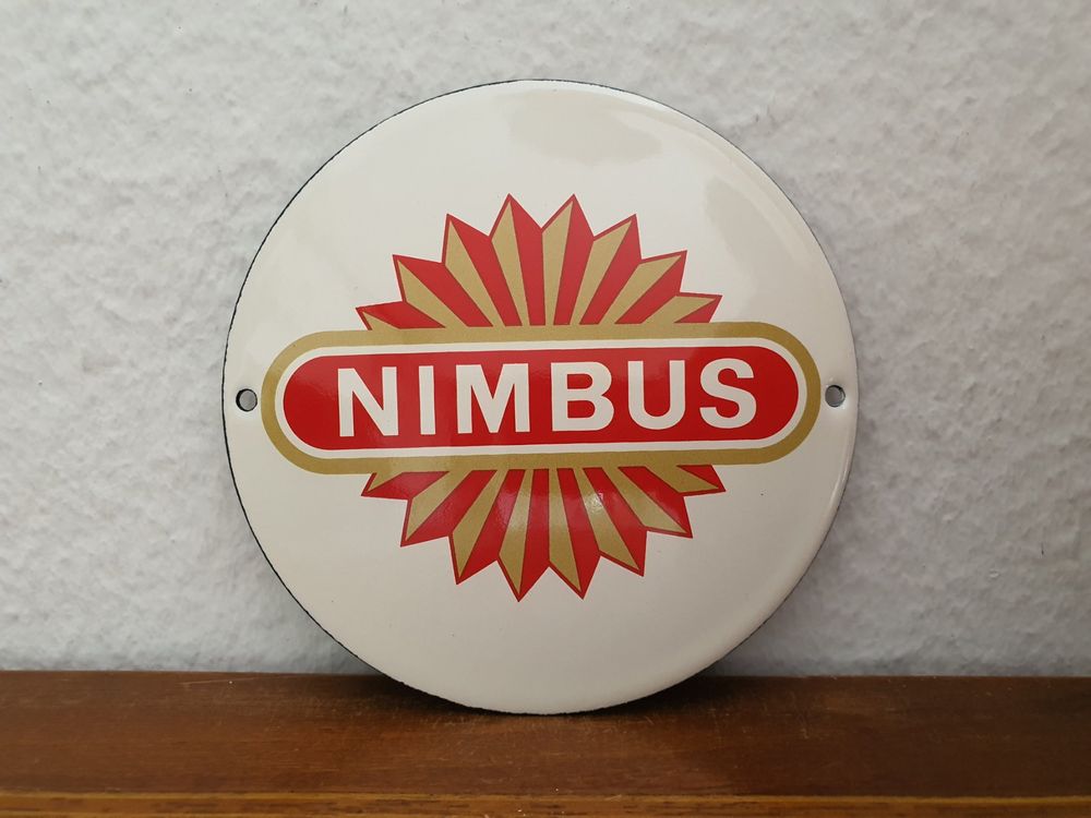 Emailschild Nimbus Motorrad Logo Emaille Schild Reklame Deko (Neu ...