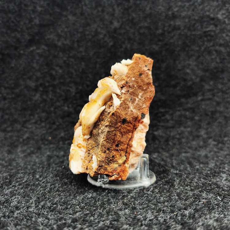 NATÜRLICH, BARIT grate besetzt mit orangefarbenem VANADINIT (Neu ...