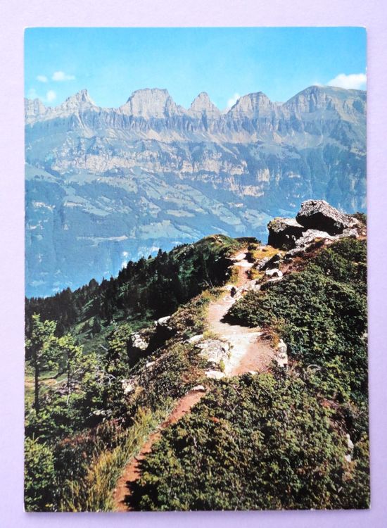 Flumserberge : Blick vom Stelligrat auf Churfisten (Gebraucht) in Fétigny für CHF 1 – mit ...