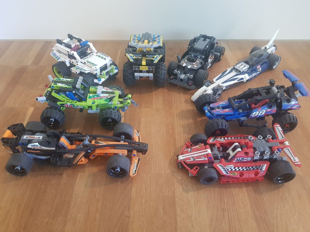 8 Lego Technic Pull Back Fahrzeuge | Kaufen auf Ricardo